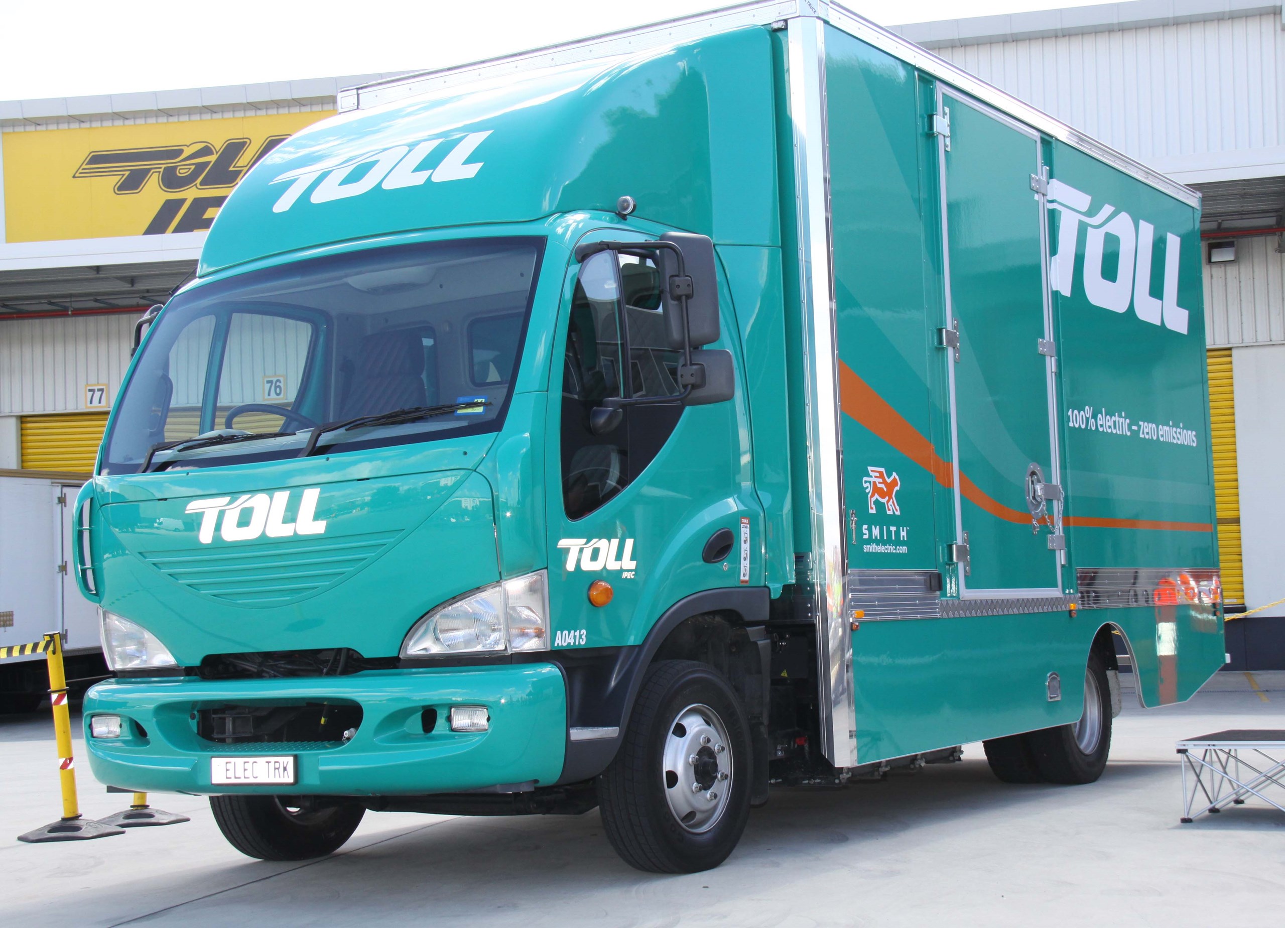 Toll Charges Ahead With All electric Truck Fully Loaded