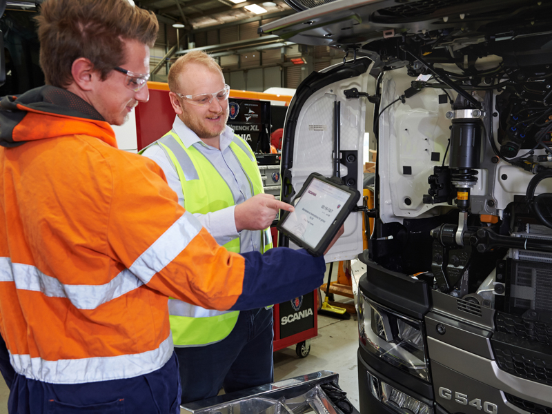Scania takes diagnostics online with tablet | News